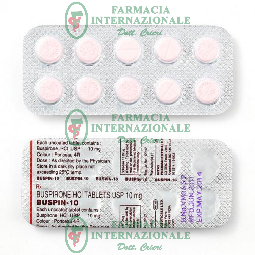 BuSpar Compressa 5mg, 10mg Comprare Senza Ricetta