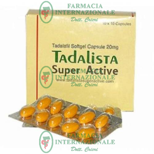 Tadalista Super Active softgel Capsula 20mg Comprare Senza Ricetta